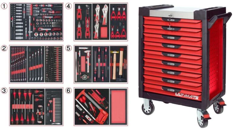 Servante KS Tools complète : la servante ultime à 9 tiroirs